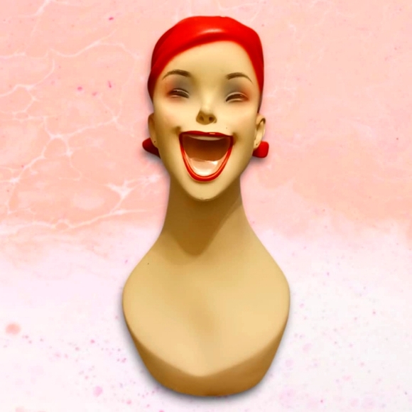 Vintage | Storage & Organization | Lady Lulu Laughing Display ...